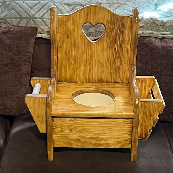 Handmade Wooden Potty Chair: Personalized Child's Potty With TP Holder ...