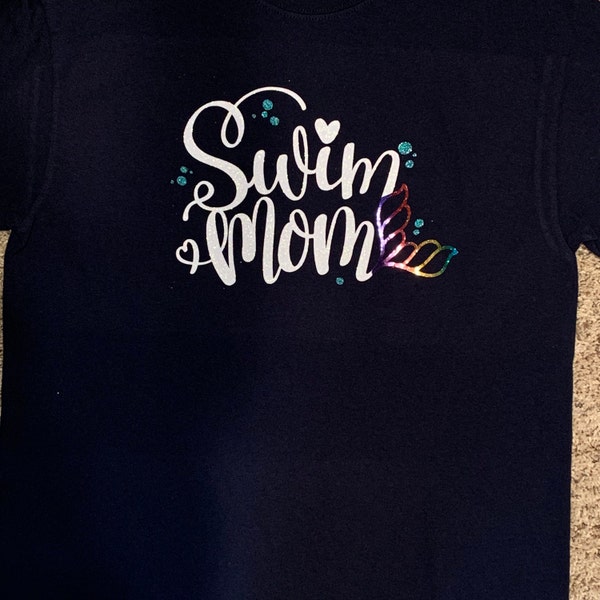 Swim Mom Svg Instant Download Design, Swimming Mermaid Mom Svg Cut ...