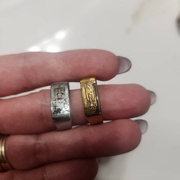 Custom BDSM Black Ring Male Owned Slave Ring-submissive Men's Day ...