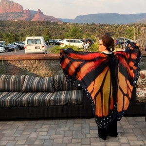 Butterfly Wings Monarch Cape Costume Adult Fairy Wings Chiffon - Etsy ...