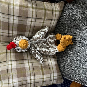Big Little Chickie Knotted Lovey Crochet Chicken PATTERN - Etsy