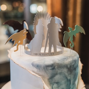 Mountain Stargazing Night Sky Wedding Cake Topper Custom Painted and ...