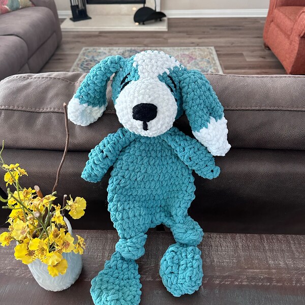 Hunley Hound + Teacup Pup Pattern | Knotted Dog Lovey - Etsy
