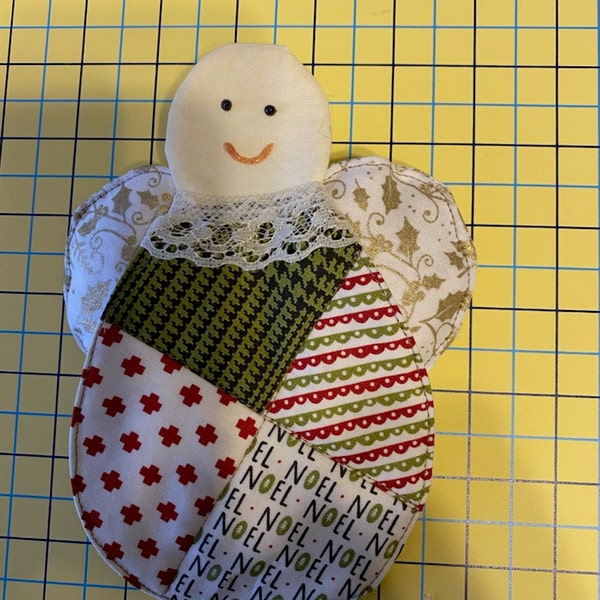 Quilted Angel Christmas Ornament Pattern - Instant PDF Pattern With ...