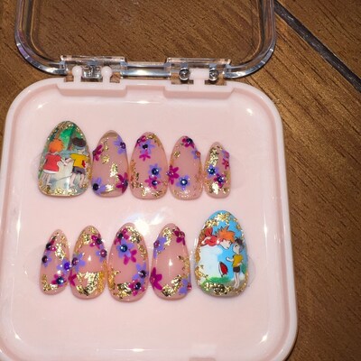 Christmas Cute Sprite Press on Nails - Etsy