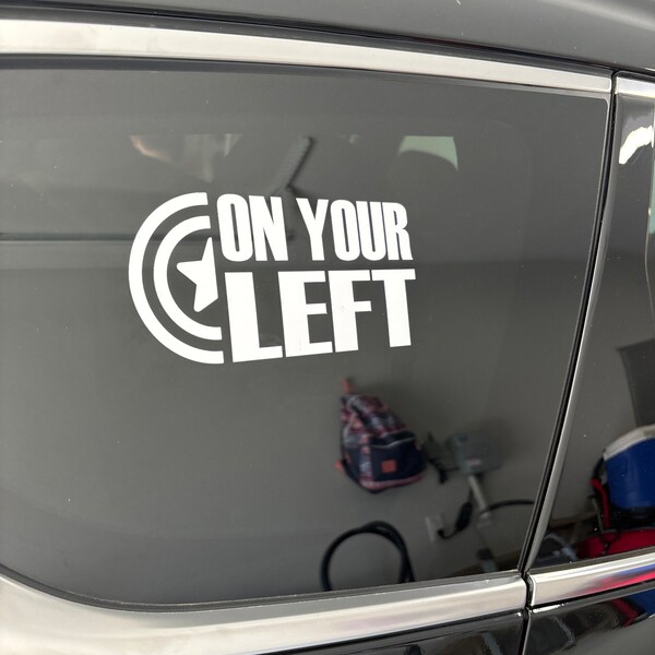 Captain America on Your Left Vinyl Sticker Decal for Car Window Laptop ...