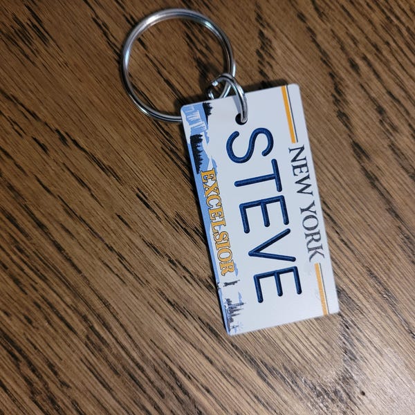 Personalized Engraved California Classic Replica License Plate Keychain ...