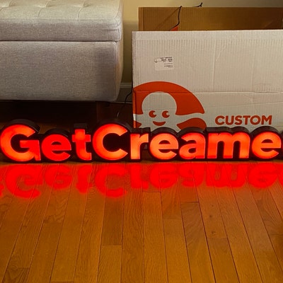 Custom Light Box Sign, With Your Own Text or Logo. for Interior Display ...