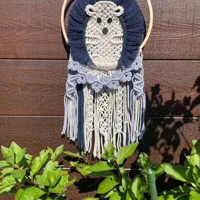 Tutorial PDF for Macrame Hedgehog Pattern Step by Step Forest Animal Guide DIY Autumn Decoration ...