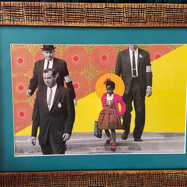 Ruby Bridges - Limited Edition Print - A4 or A3 Print - Digital Collage ...