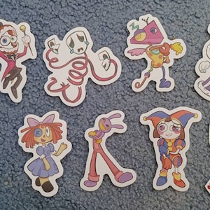 Digital Circus Glossy Vinyl Sticker - Etsy