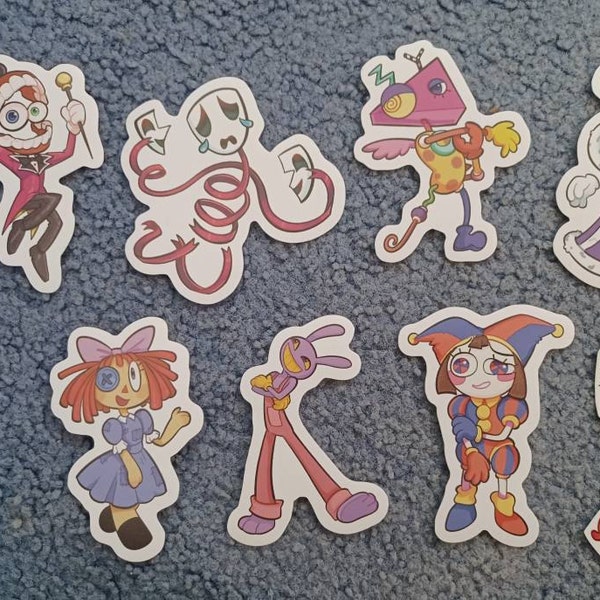 Digital Circus Glossy Vinyl Sticker - Etsy