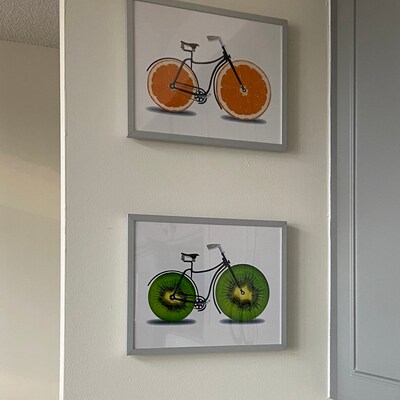 Lemon Bicycle Printable Wall Art, Lemon Art Prints, Gift to Sport Lover ...