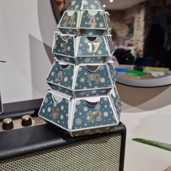 SVG Advent Calendar Christmas Tree Including Video Instructions Plotter ...