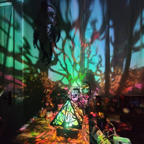 Haunted Forest Mood Light: A Table Lamp for Decorating Your Living Room ...