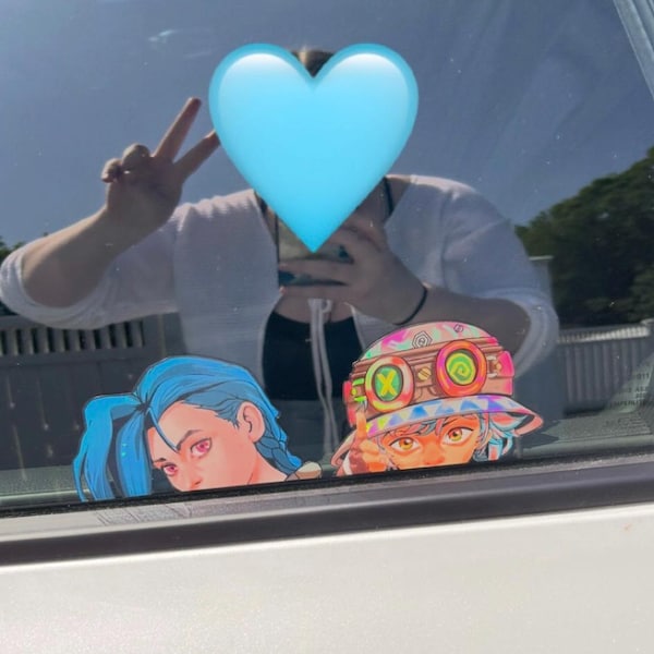Arcane Stickers / Jinx Peeker / League of Legends / Isha and Jinx Car ...