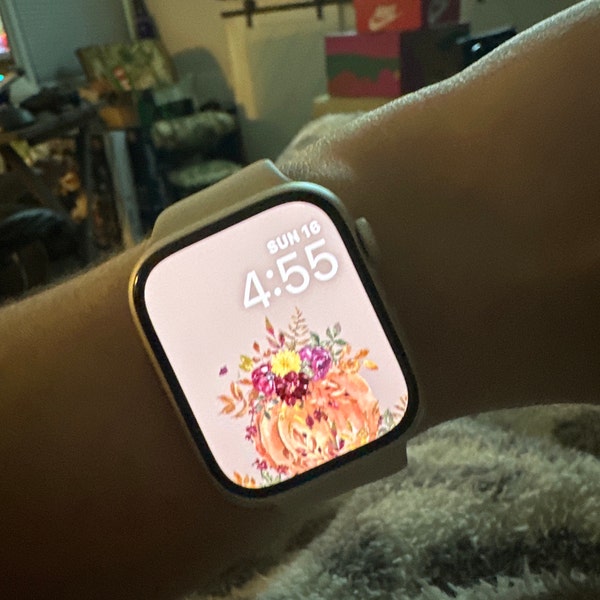 Fall Apple Watch Wallpaper Bundle, Smartwatch Background, Digital Watch ...