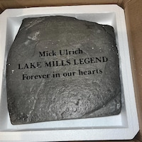 Monogram Last Name Rock - Engraved Stone - Personalized - Garden Stone ...