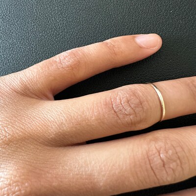 SALE 10k 14k Solid Gold Ladies Rings 1mm Gold Bands Gold Pinky Ring Gold Thumb Ring Gold Midi ...