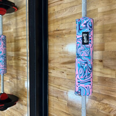 Foam Barbell Pad W/ 4in Built-in Velcro Strap for Cable Machine, Squat ...