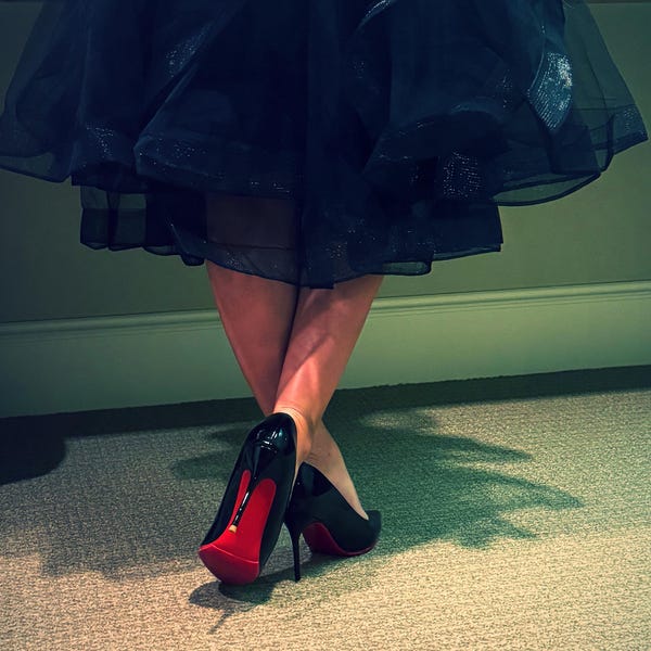 Red Shoes With Crystal Red Bottoms, Stiletto High Heel Pumps Fashion ...