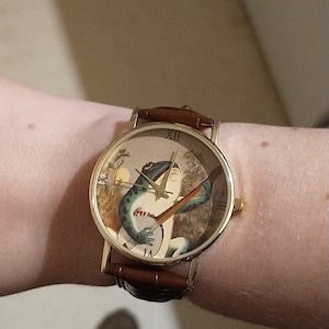 Frog Playing Guitar Leather Watch, Frog Music Ladies Watch, Unisex ...