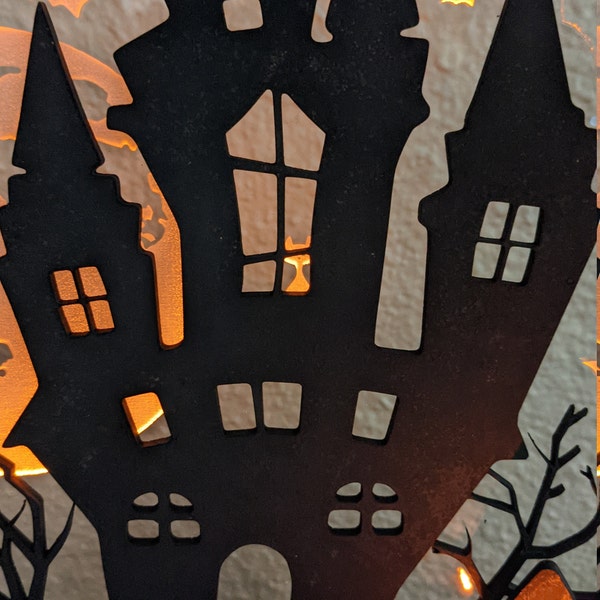 Personalized Halloween Countdown Advent Calendar Wooden Light up Zombie ...