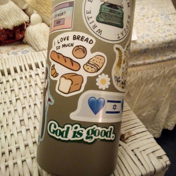 Daily Bread Croissant With Bow Sticker | Bible | Faith Stickers | God ...