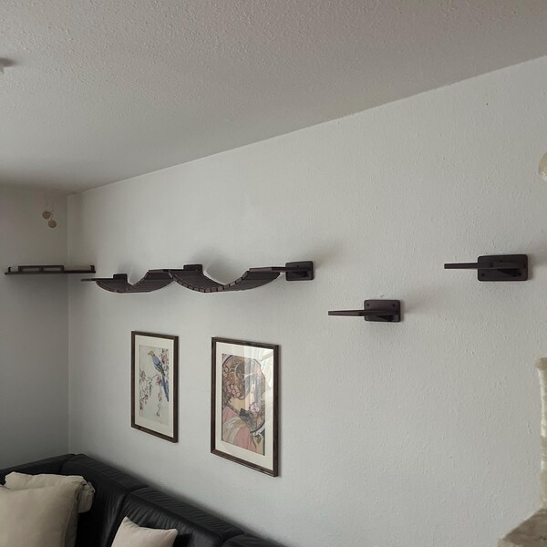 Wall Mounted Cat Scratching Post, Modern Cat Wall Furniture, Cat ...