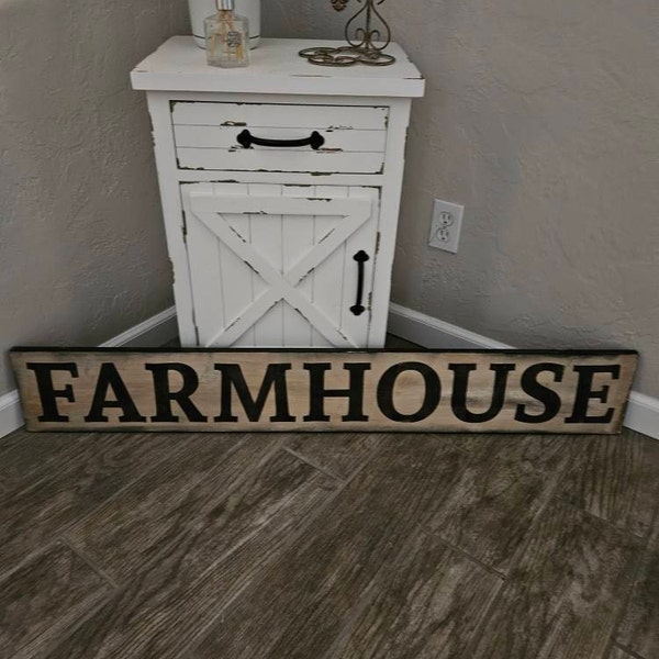 Large Farmhouse Sign /rustic/ Large Sign / Distressed /kitchen /wall ...