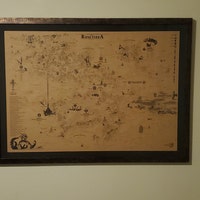 Map of Frank Herbert's DUNE Series, Arrakis World Map 70100cm, Caladan ...