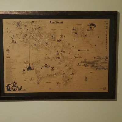 Elder Scrolls Tamriel Map 70100cm, Nirn World Fantasy Map, Skyrim ...