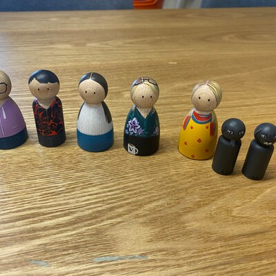 Spring Flower Peg Dolls Small World Pretend Play Wooden Toys - Etsy