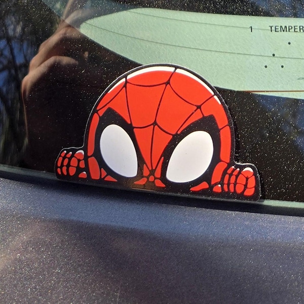 Spider Man ( Inspired Parody ) Peeking Peek Peekabo Peekers Vinyl Decal ...