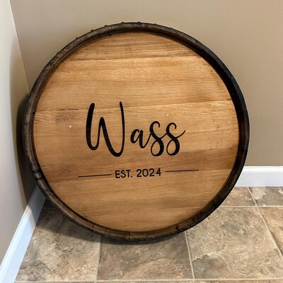 Wedding Decor Gift or Alterative Guest Book Reclaimed Bourbon Whiskey ...