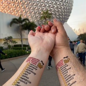 Drinking Around the World Tattoo-food & Wine Festival-epcot World ...