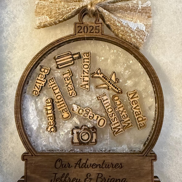 Personalized Snow Globe Christmas Ornament: Custom Family Gift 2025 - Etsy
