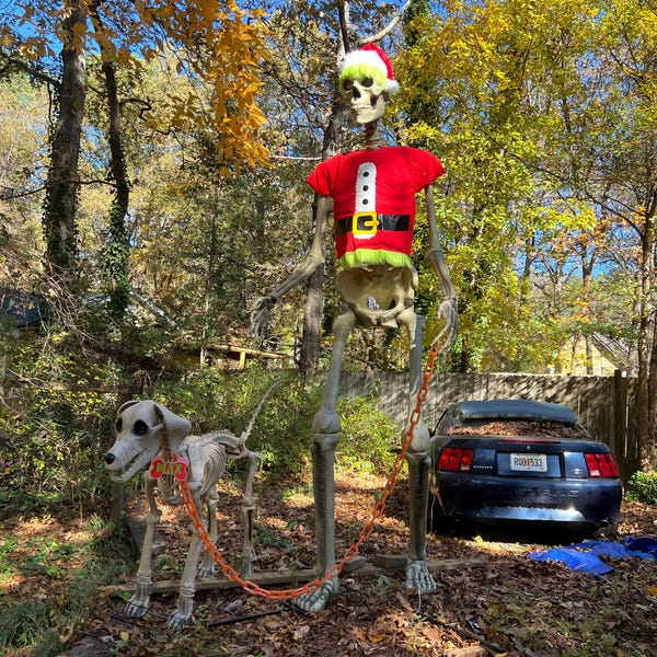 12 Skeleton Santa Hat red skeleton NOT Included - Etsy