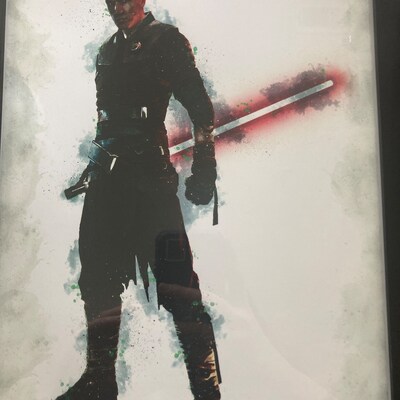 MACE WINDU Mace Windu Poster Mace Windu Digital Star Wars Poster ...