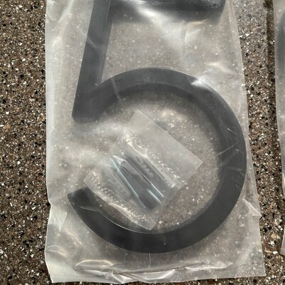 5 Inch Metal Floating House Numbers Matt Black - Etsy