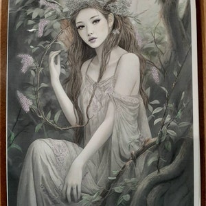 Printable Coloring Sheet for Adults Beautiful Faerie Coloring Page Hand ...