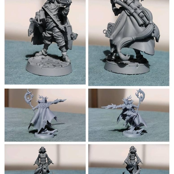 Town Scholar Miniature Wizard Scientist Mini Dungeons and Dragons RPG ...