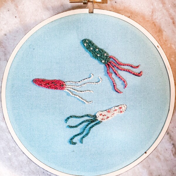 Rainbow Brain Embroidery Pattern, Brainbow, Beginner Embroidery PDF ...