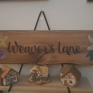 Custom Made Cottage House Name/house Number Wooden Plaques and Signs ...