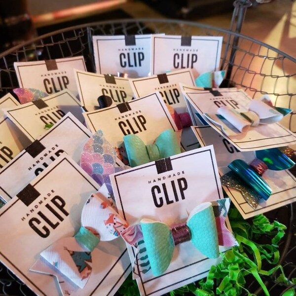 PRINTABLE Clip Display Cards- Downloadable PDF. DIY Tags for Handmade ...