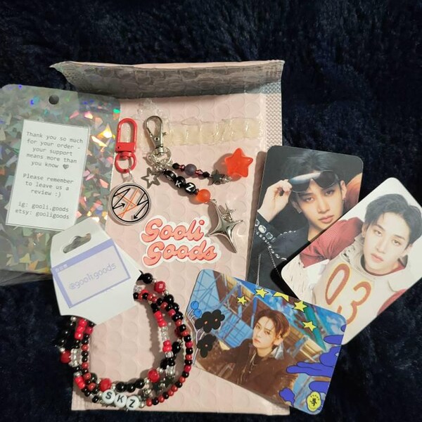 Stray Kids Laser Cut ATE Logo Lightstick Charm Tour Bag Accessory Fan ...