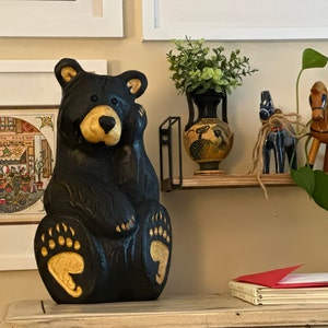 Tarzan Hanging Rope Wood Bear - Etsy