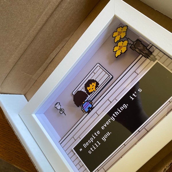 Undertale Despite Everything Shadow Box Diorama 3D Pop Art - Etsy