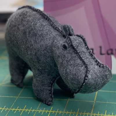 House Hippo DIY Felt Hand Sewing Pattern PDF Download - Etsy