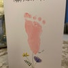 Happy Father's Day Personalised Footprint Rocket Card: DIY Handmade ...